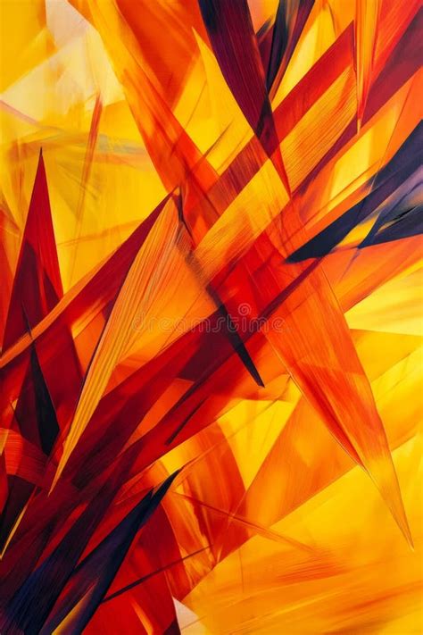 A Dynamic Abstract Design Featuring Sharp Angular Lines In Vibrant