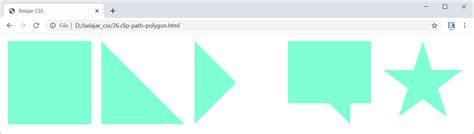 Praktek Property Css Clip Path Duniailkom
