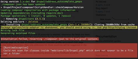 Errors Installing With Composer 2971956