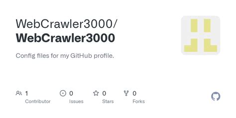 Github Webcrawler3000webcrawler3000 Config Files For My Github Profile