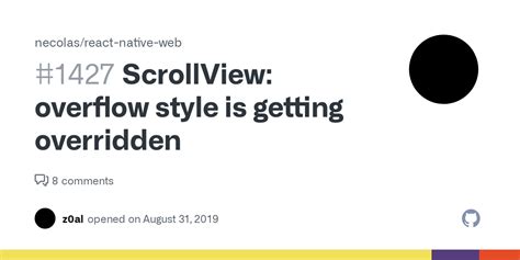 scrollview overflow style is getting overridden · issue 1427
