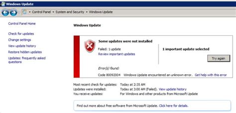 Windows Home Server How Do I Fix Whs 2011 Failing To Install Kb4535102 Return Code 80092004