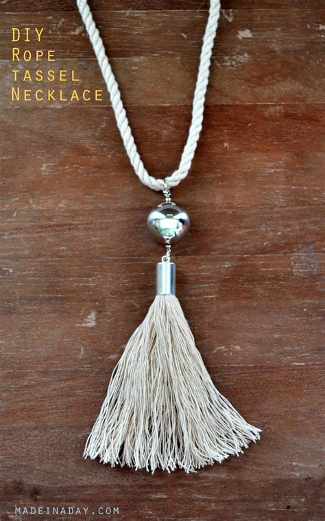 Nautical Glam Silver Tassel Necklace