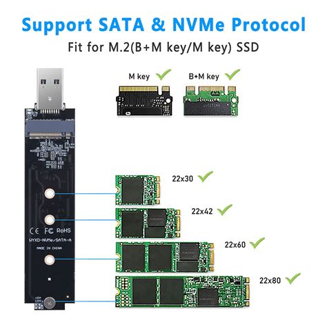 Ssd Adapter M2 Ssd Satanvme To Usb 31 Adapter For 970 960 Series