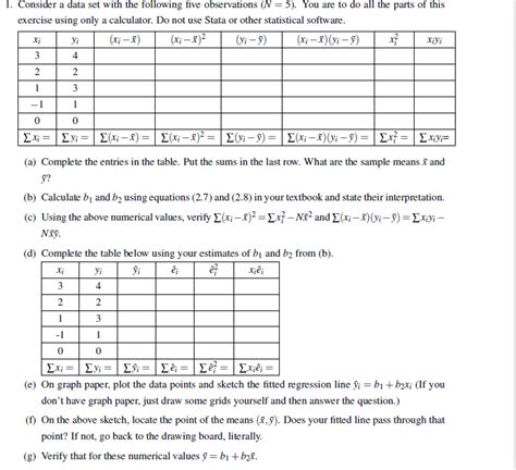 solved yi xiyi 1 consider a data set with the following
