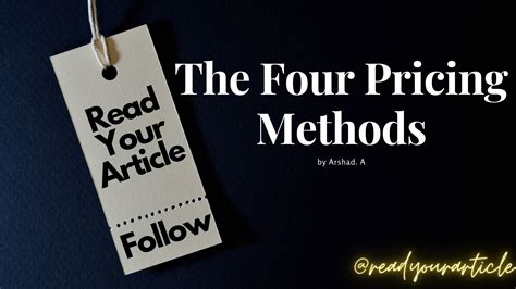 The Four Pricing Methods READER CLUB
