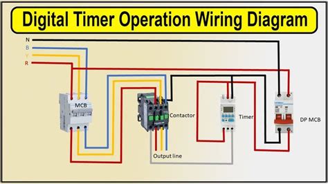 Digital Timer Operation Wiring Diagram