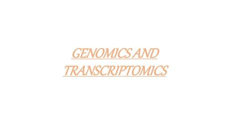 Genomics Transcriptomics Proteomics Metabolomics Basic Concepts