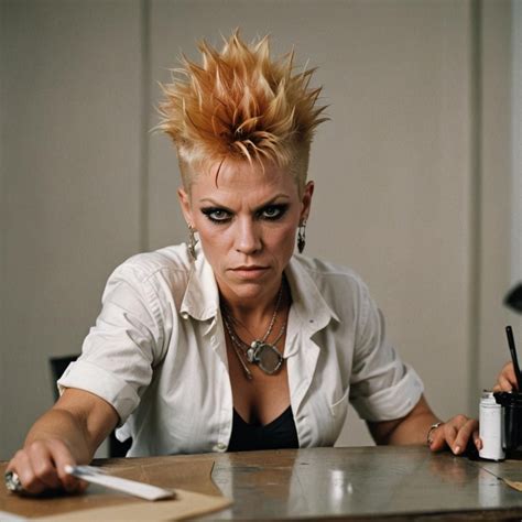 Young Wendy O Williams In Frame Sharp Focus Ai Art