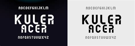 창조적 인 현대 암호화 기술 알파벳 글꼴입니다 추상 타이포그래피 도시 스포츠 테크노 패션 디지털 미래 창조적 인 로고 글꼴 벡터