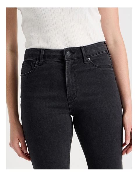 Grab Skinny Mid Rise Jeans In Black Myer