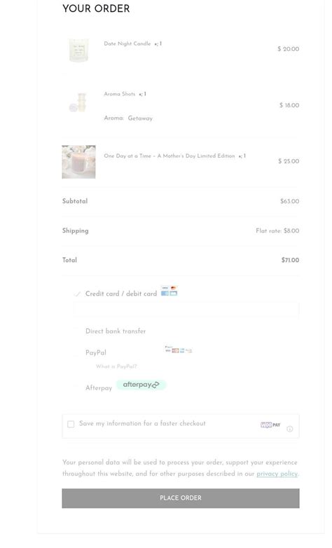 Place Order Button Not Working Rwordpress