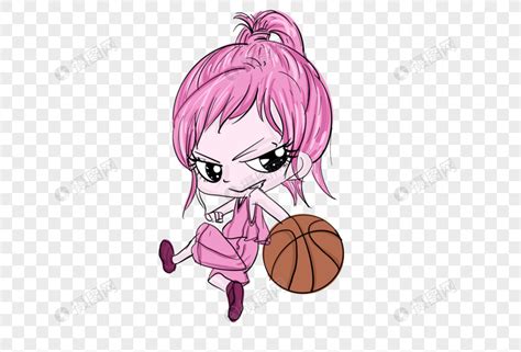打篮球的女孩元素素材下载 正版素材 摄图网