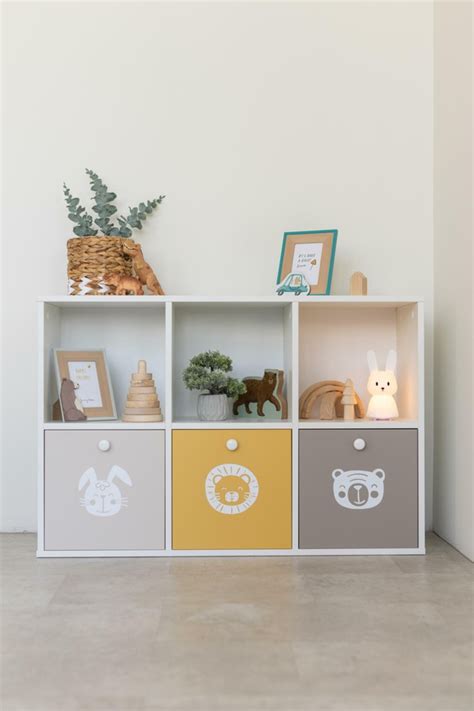 Купити Стелаж на 6 комірок 3 шухляди Жовтий Капучіно 9 0 28 0 000 6 в інтернет магазині Dreamer