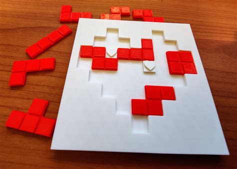 Tetris Heart Puzzle 20 By Jedundon Download Free Stl Model