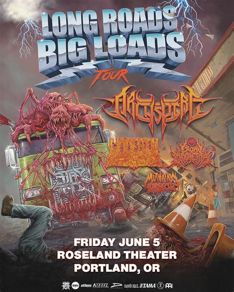 Archspire Long Roads Big Loads Tour Roseland Theater Portland