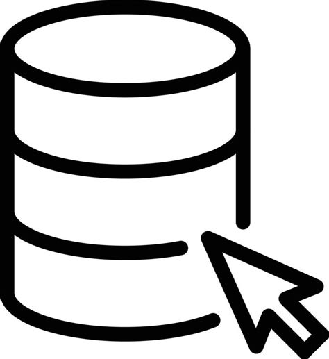 Database Cursor Vector Illustration