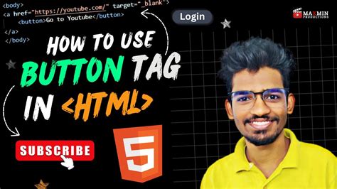 How To Use Button Tag In Html Beginners Tutorial In Telugu 2023 Maxmin Productions