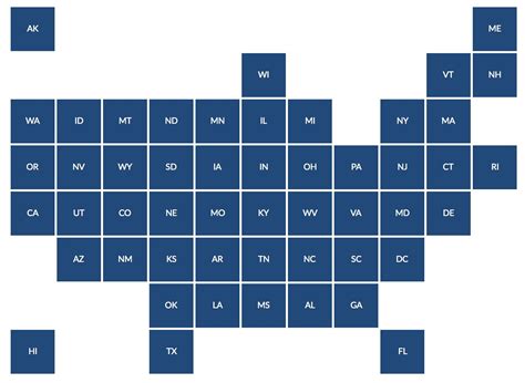 Small Multiple Tile Grid Map Policy Viz