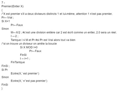 12 Exercices Corrigés Sur Les Structures Algorithmiques Complex