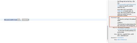 Ios What Is The Correct Way To Use Nslocalizedstring Stack Overflow