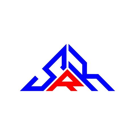Srk Letter Logo Creative Design With Vector Graphic Srk Simple And Modern Logo In Triangle