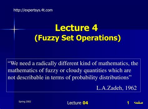 PPT Lecture 4 Fuzzy Set Operations PowerPoint Presentation Free Download ID 7044470