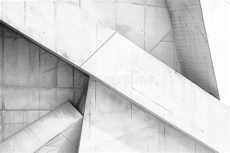Modern Architectural Design Concrete Walls Abstract Patterns And Shapes Generative Ai Stock