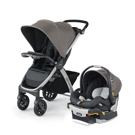Chicco Bravo 3 In 1 Trio Travel System Bravo Quick Fold Stroller With