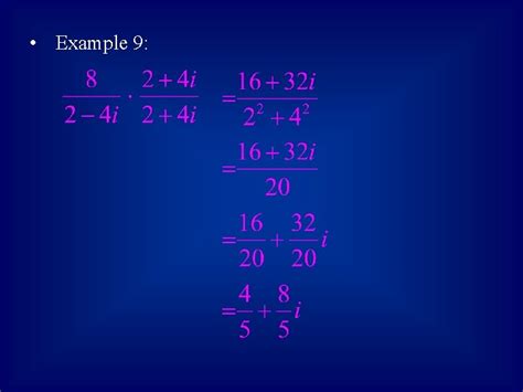 Complex Numbers Add Subtract Multiply And Divide Addition