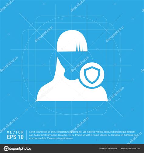 Protected User Shield Icon Stock Vector By ©ibrandify 145467323