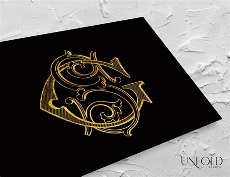 Gs Or Sg Name Initials Classic Monograms Wedding Monogram Digital Download Interwoven