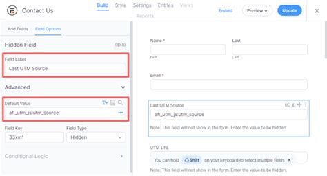 Capture Utm Parameters In Formidable Forms Hidden Fields Appfromlab