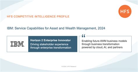 Ibm Service Capabilities For Asset And Wealth Management 2024 Hfs Research