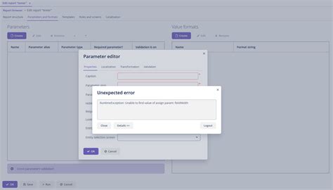 Issue Creating Report Parameter Support Jmix