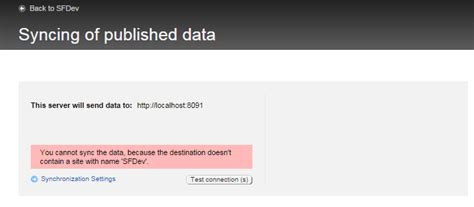 Sitefinity Staging And Synchronization Destination Doesnt Contain A