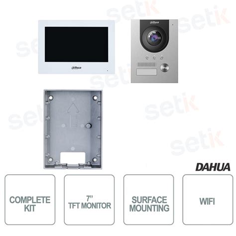 Ktd02s Complete Kit Dahua Villa Ip Video Intercom For Surface Mounting Setik Biz