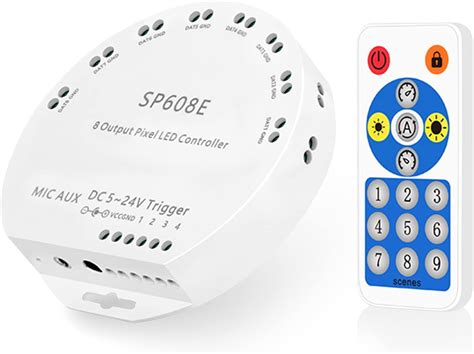 Ruirui Sp608e Bluetooth Controller With 8 Signal Outputs For Led Module