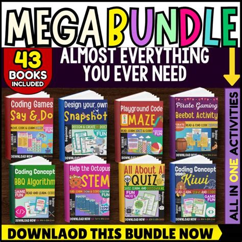 All In One Coding Mega Bundle Unplugged Computer Scratch Coding