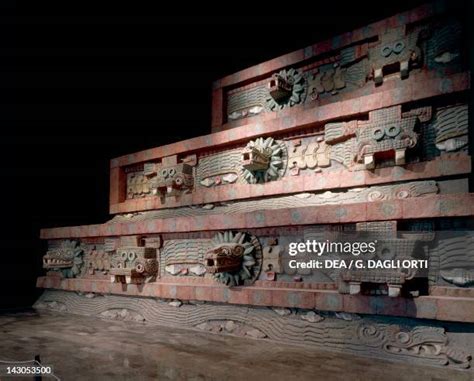 Temple Of The Feathered Serpent Teotihuacan Photos And Premium High Res