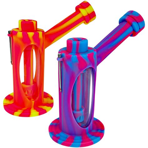 7 Silicone Hammer Rig W Glass Body And Dab Tool Wyn Distribution