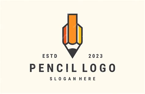 Diseño De Ilustración De Vector De Plantilla De Logotipo De Lápiz