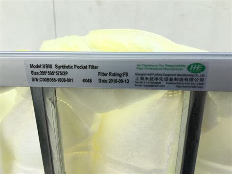 Pocket Filter With Diffrent Efficiency Range Synthetic Pocket Filter And Synthetic Fiber