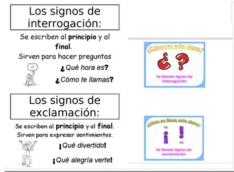 Ejercicio Interactivo De Signos De Interrogación Y Exclamación Para