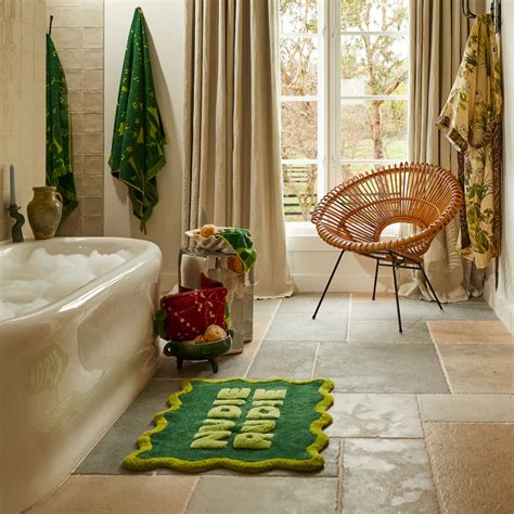 Amalie Nudie Bath Mat Kelp Sage And Clare Little Cove Collective
