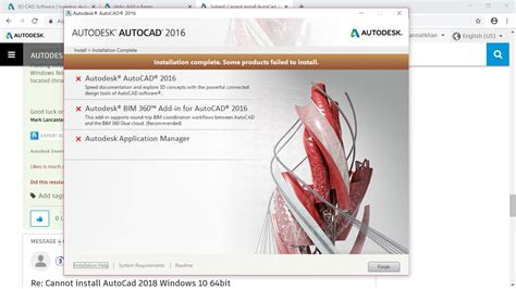 Solved Cannot Install Autocad 2018 Windows 10 64bit Autodesk Community