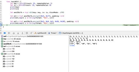 Swift Data Encrypted By Cryptoswift Is Not Same As Nodejs Stack Overflow