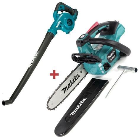 Makita DUC254Z 18v LXT Cordless Brushless 25cm Chainsaw & DUB186Z ...