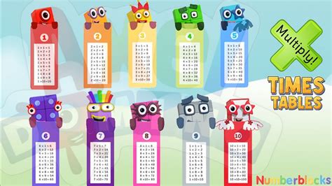Numberblocks Multiplication Table 1 To 10 Youtube