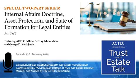 Podcast Internal Affairs Doctrine Asset Protection And State Of